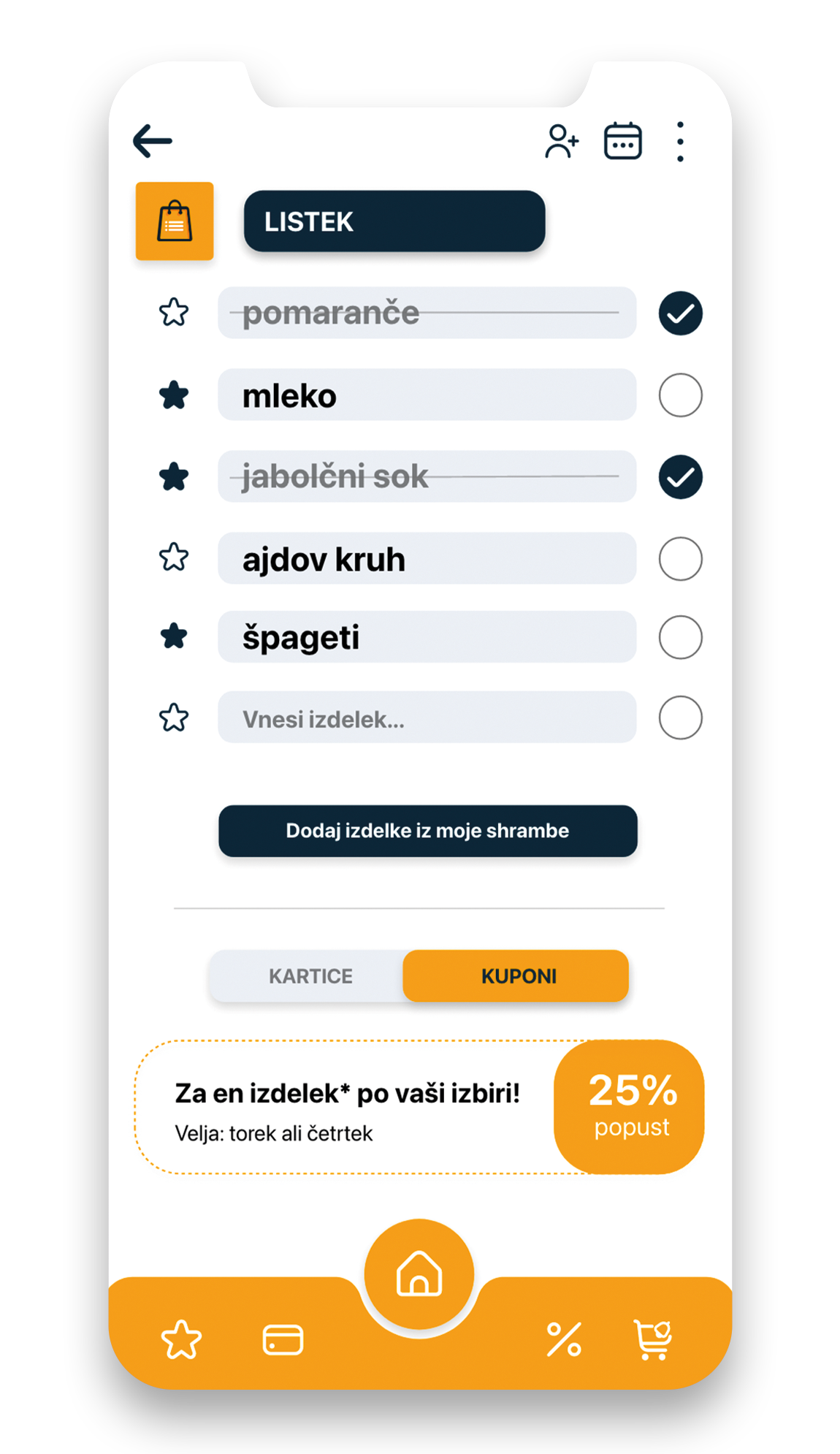 Listek – Digitalni pomočnik pri vsakodnevnih nakupih